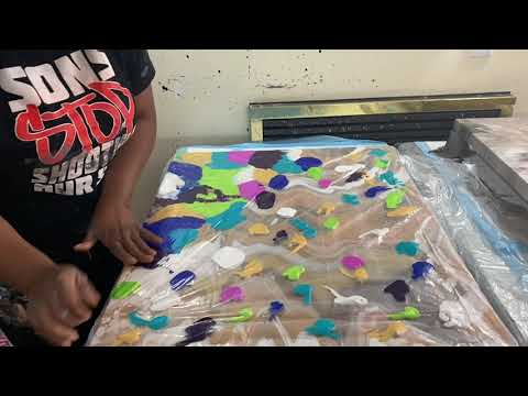 #06 | Beginners | Abstract Art Technique | Action Painting | Splatter ...