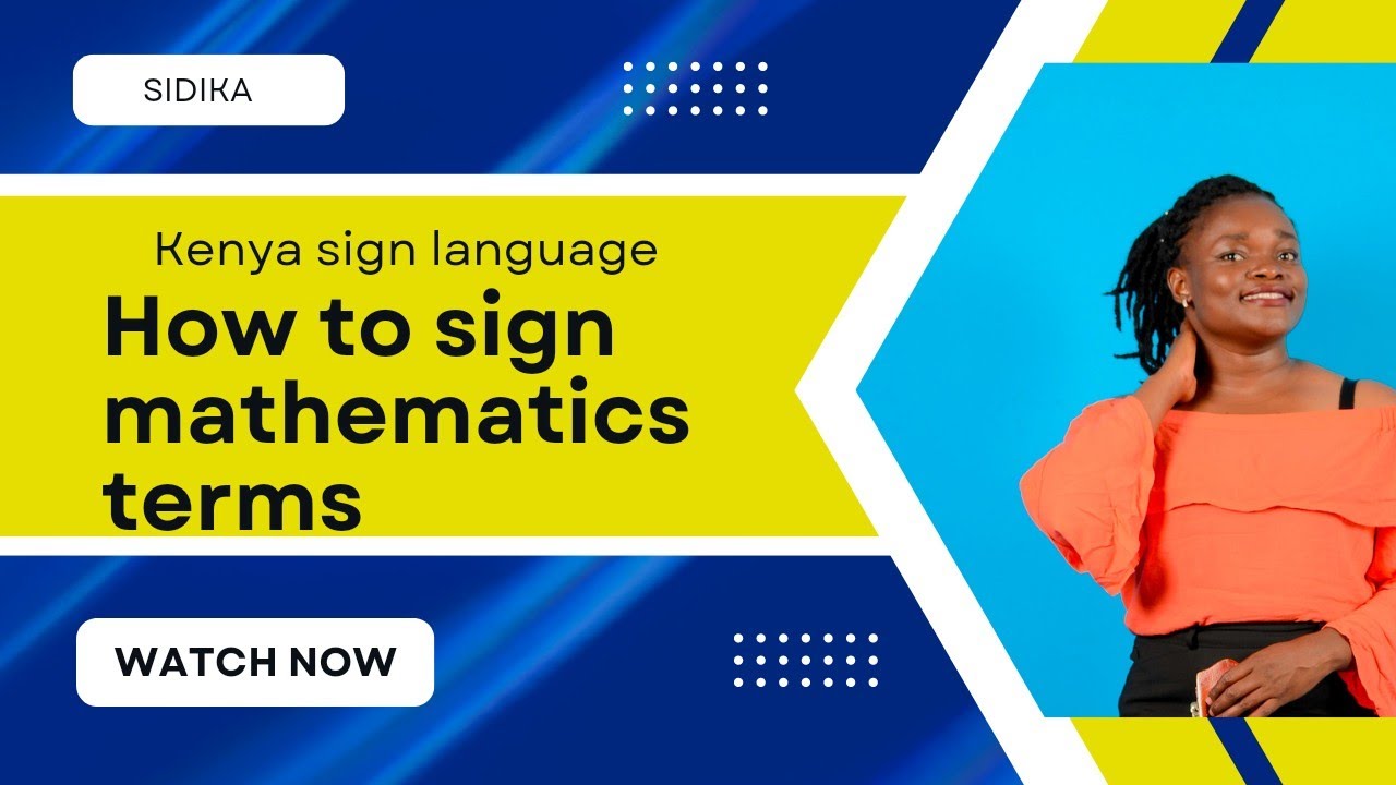 SOME MATHEMATICS TERMS IN SIGN LANGUAGE #signlanguage #KENYANTEACHER# ...