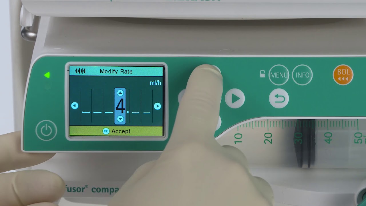 B. Braun Perfusor® Compactplus si Infusomat® Compactplus: Schimbare ...