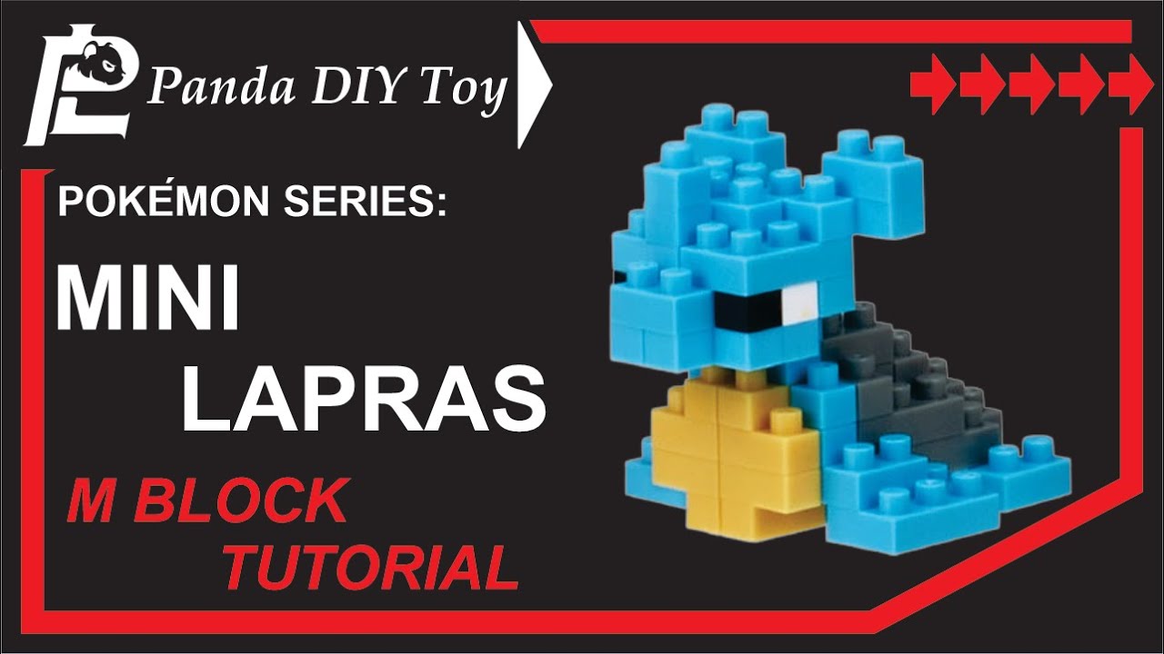 PIX-BRIX #12 BUILD MINI POKEMON 131: LAPRAS II POKEMON SERIES II DIY ...