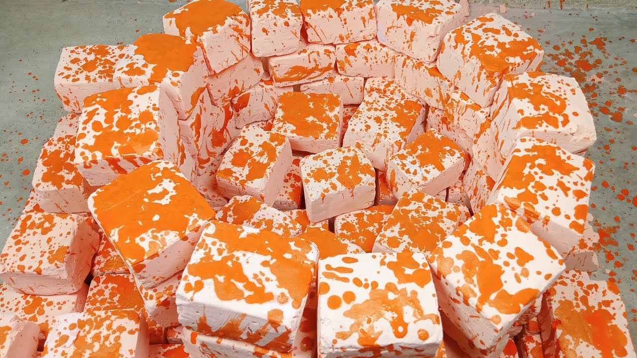 Dark Orange Drops Soft gym chalk blocks mass crush | crunchy | crispy ...