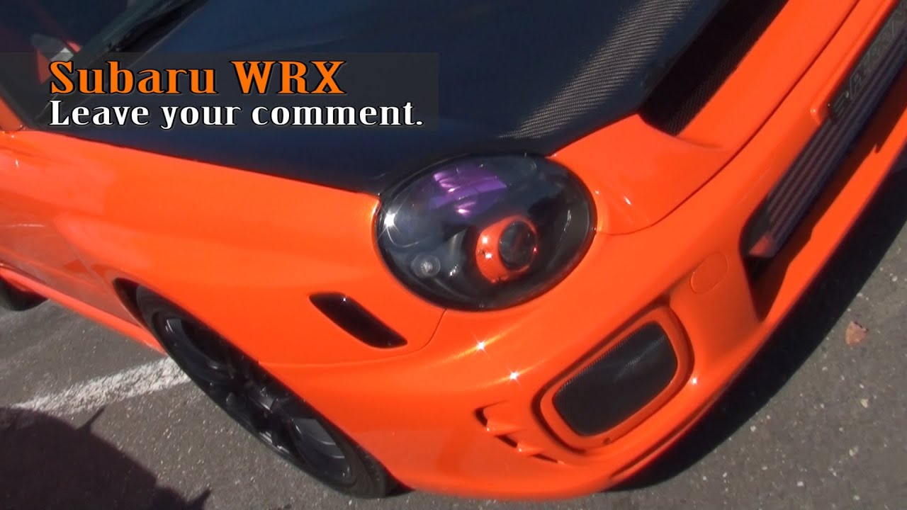 Subaru WRX orange - YouTube