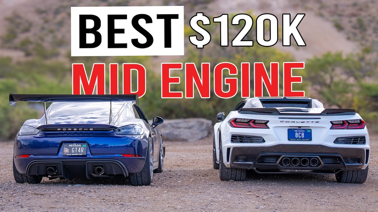 Best for $120K? | Porsche 718 Cayman GT4 vs Chevrolet Corvette Z06 (C8 ...