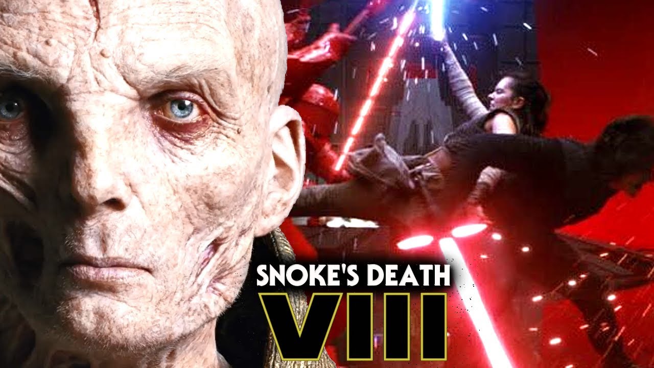 Star Wars! Snoke's Death Reaction By Andy Serkis! (The Last Jedi) - YouTube