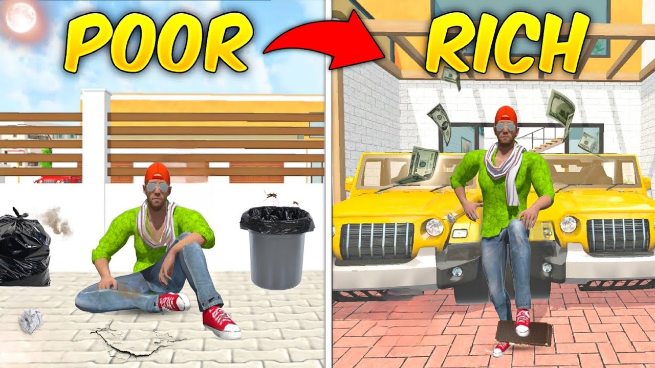 Frankline Poor Life To Rich Life 🤑 In Indian Theft Auto Simulator - YouTube