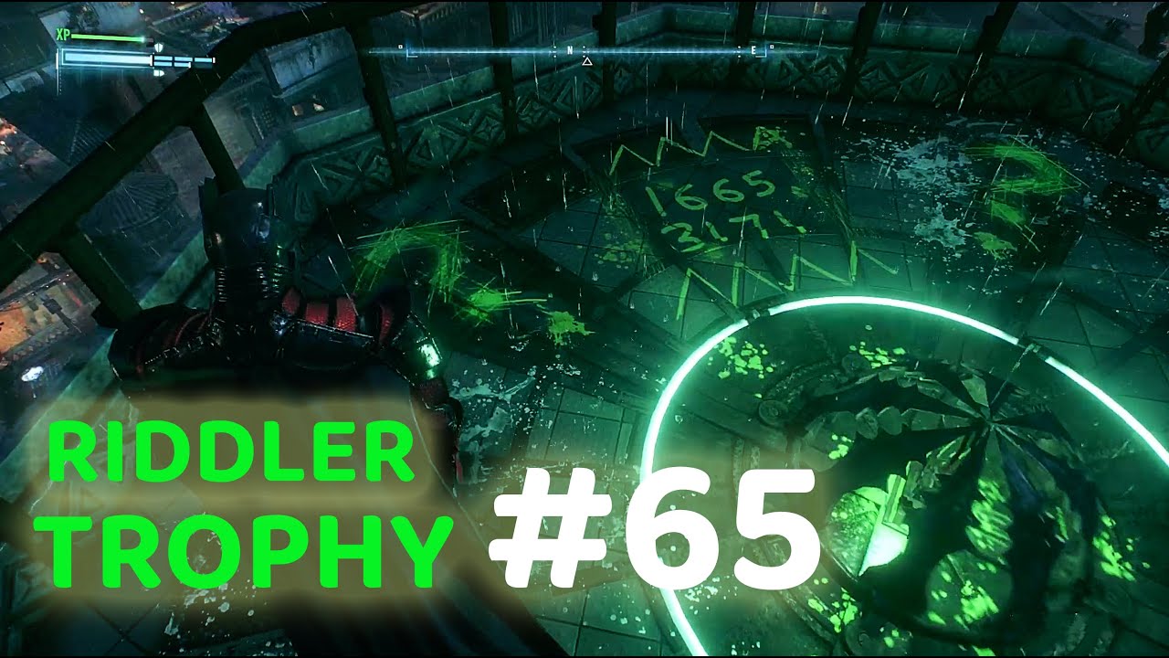 BATMAN: ARKHAM KNIGHT - Riddler Trophy #65 - Bleake Island - YouTube