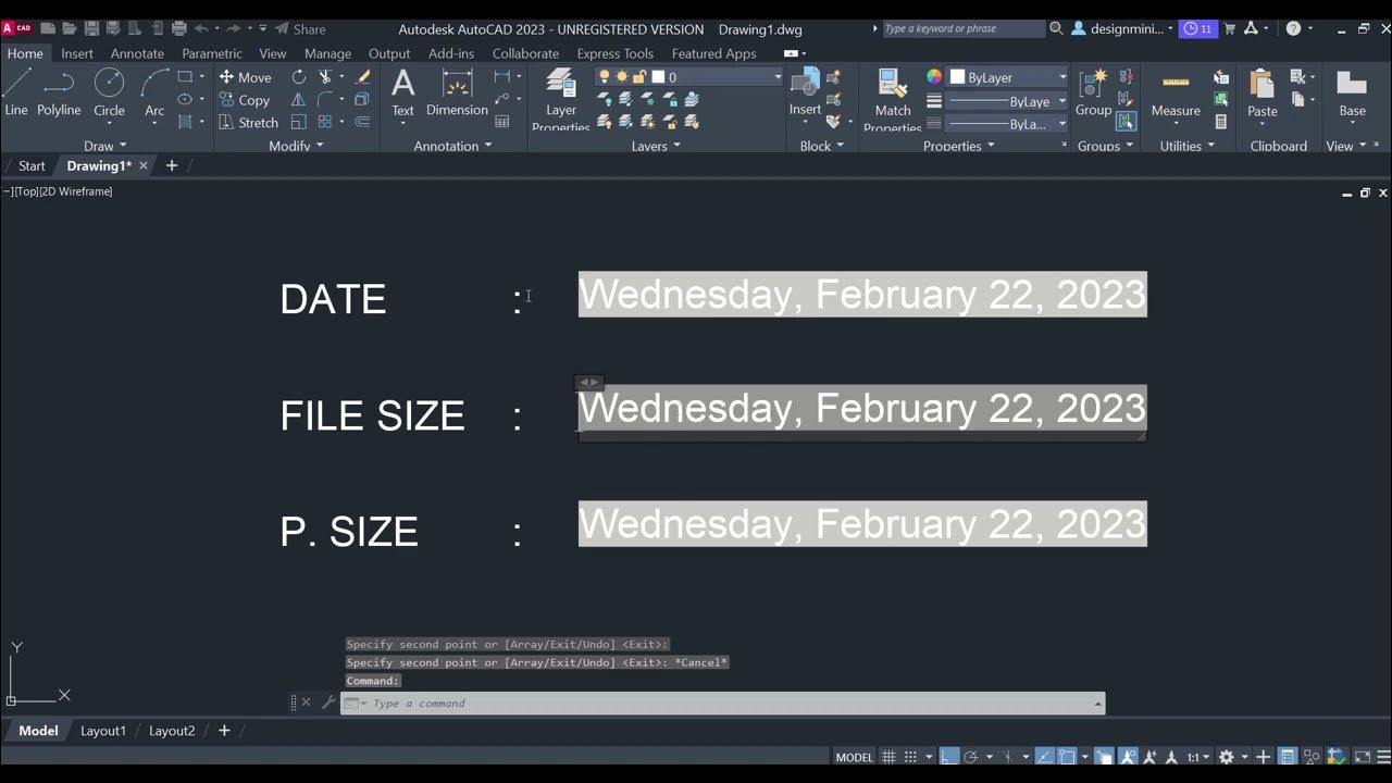 A New & Useful Command in AutoCAD - For All_Beginners and Experts - English #autocad #2023 #2d ...