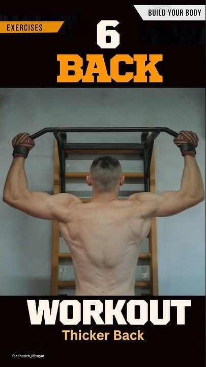 Top 6 Back Exercises V Shape #backworkout #shorts - YouTube