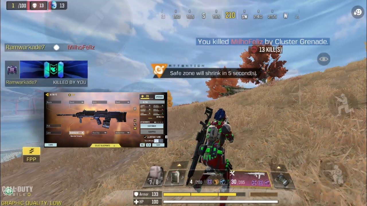 New LMG - UL736 Gunsmith Season 3 Rush codm br mode 2023 - YouTube