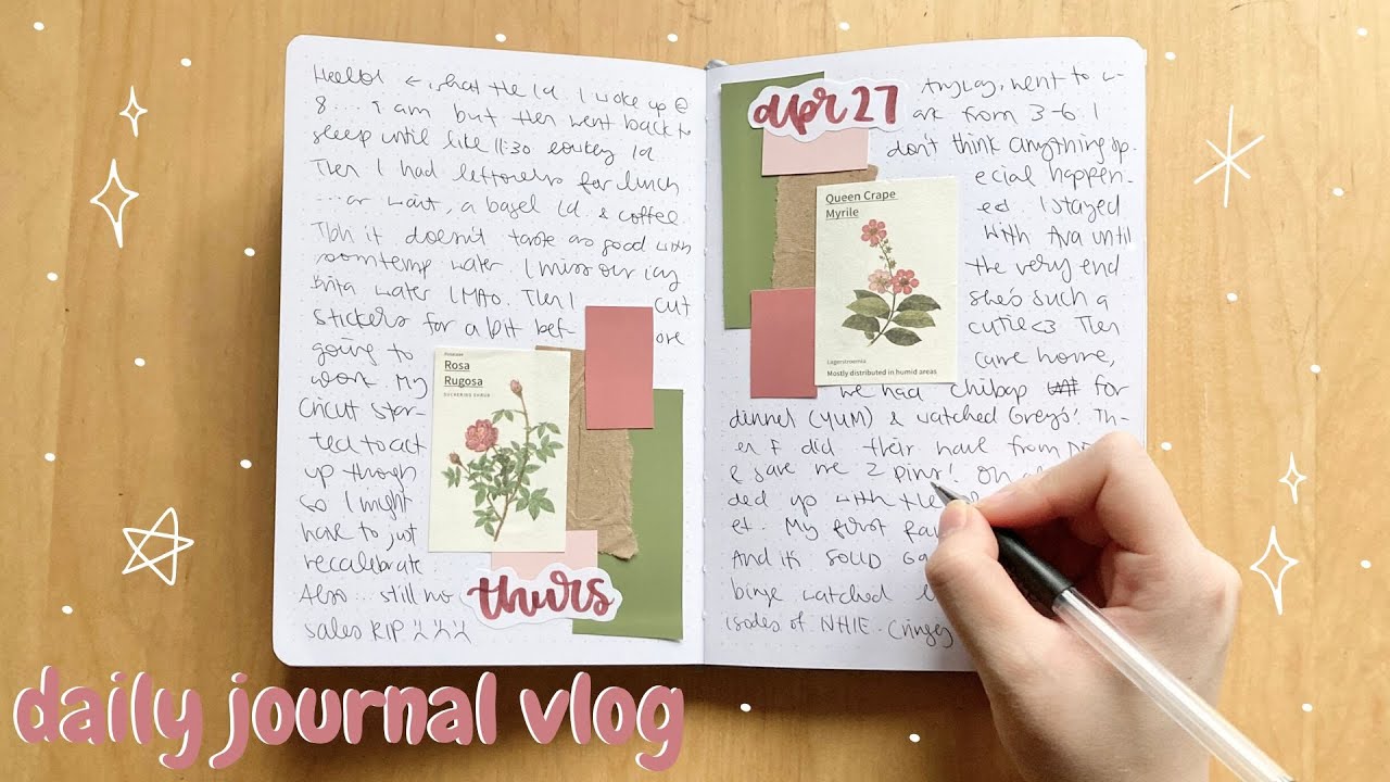 daily journal vlog | how i journal everyday! - YouTube