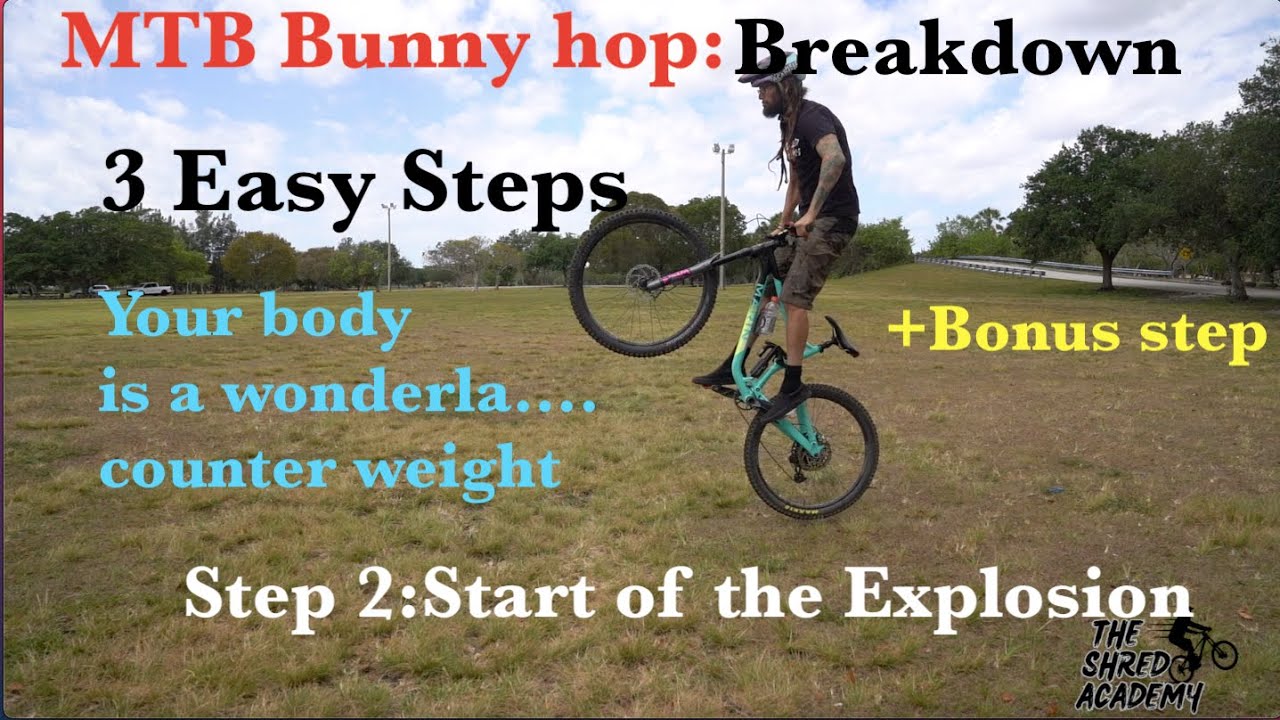 How To Mtb Bunny Hop: Yes you can Step:2 wheel lift cont./start of ...