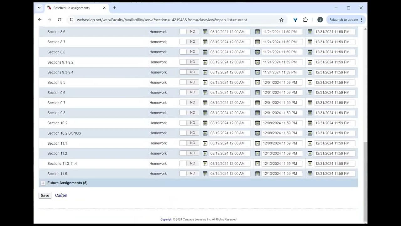 WebAssign - Edit Assignment Problems - YouTube