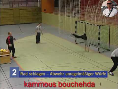 Handball goalkeeper training part 10 - YouTube