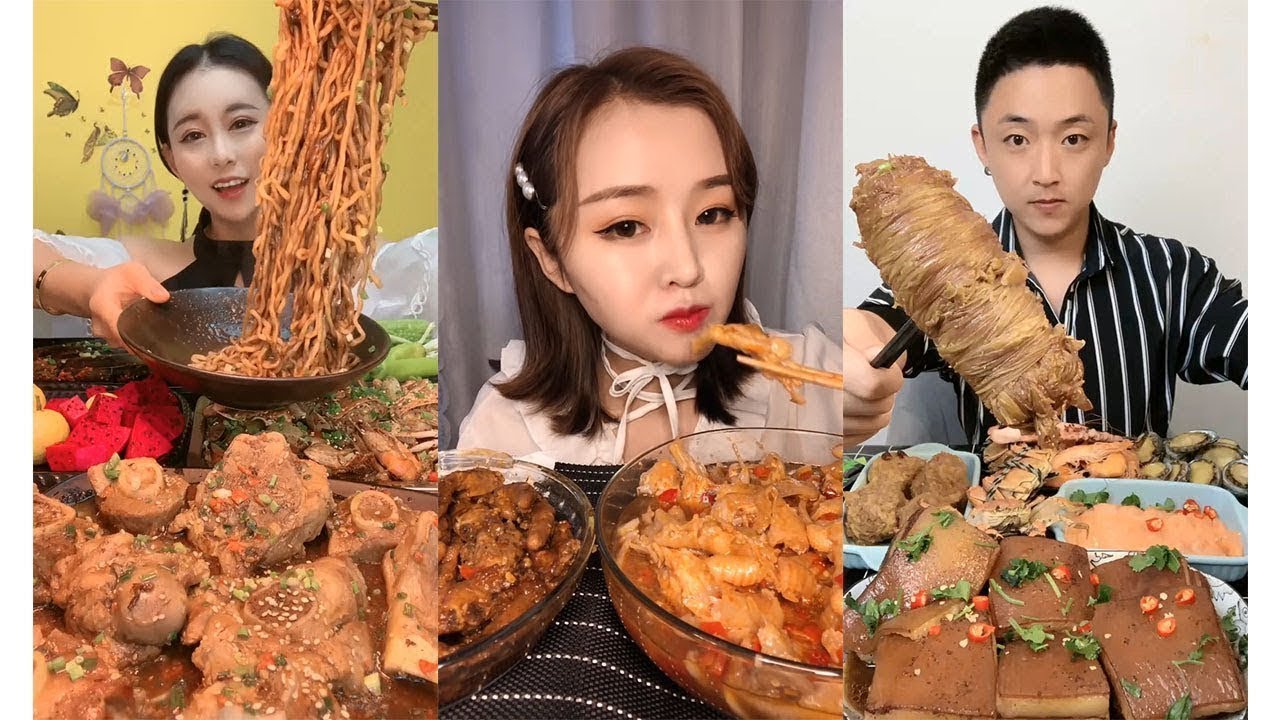 Chinese various food challenges Mukbang Eating show Vol 373 - YouTube