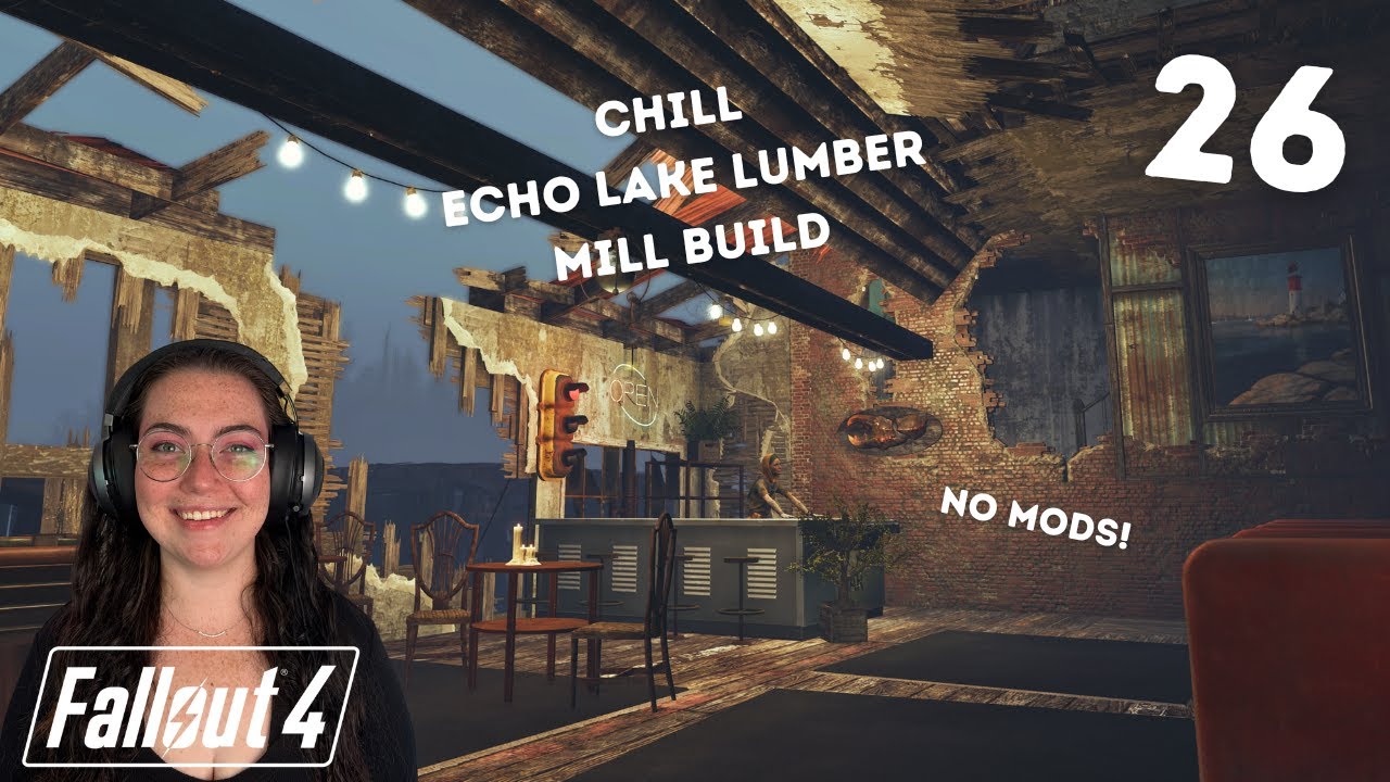 Fallout 4 Episode 26 | Building Up Echo Lake Lumber Mill | No Mods ...