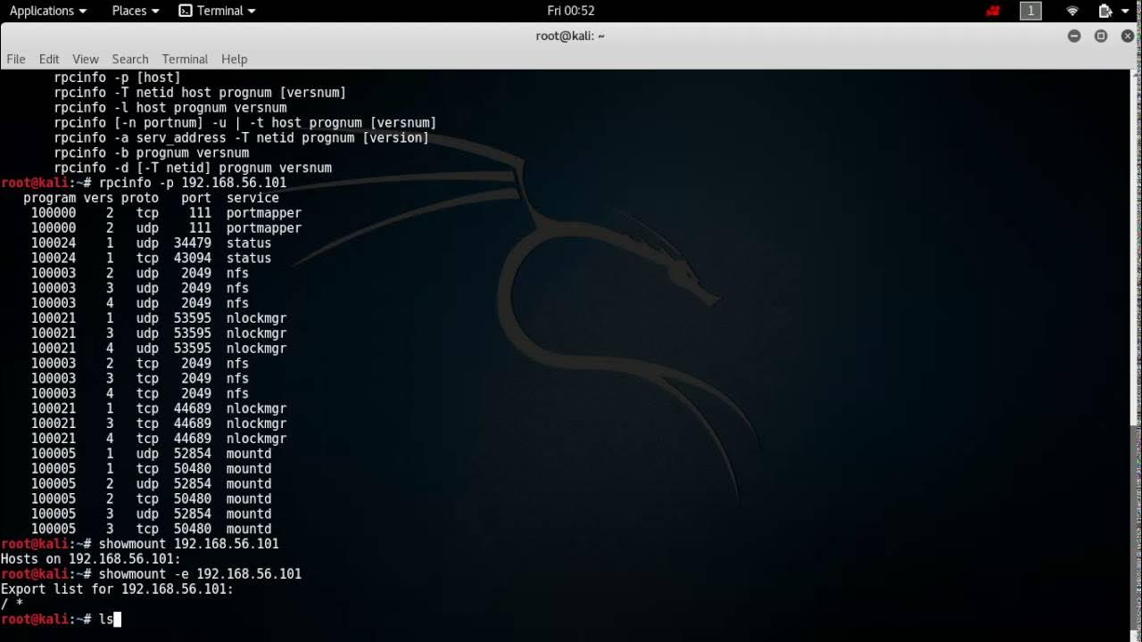 Hacking Tutorial 2 Kali Linux Exploiting NFS on Linux Metasploitable - YouTube