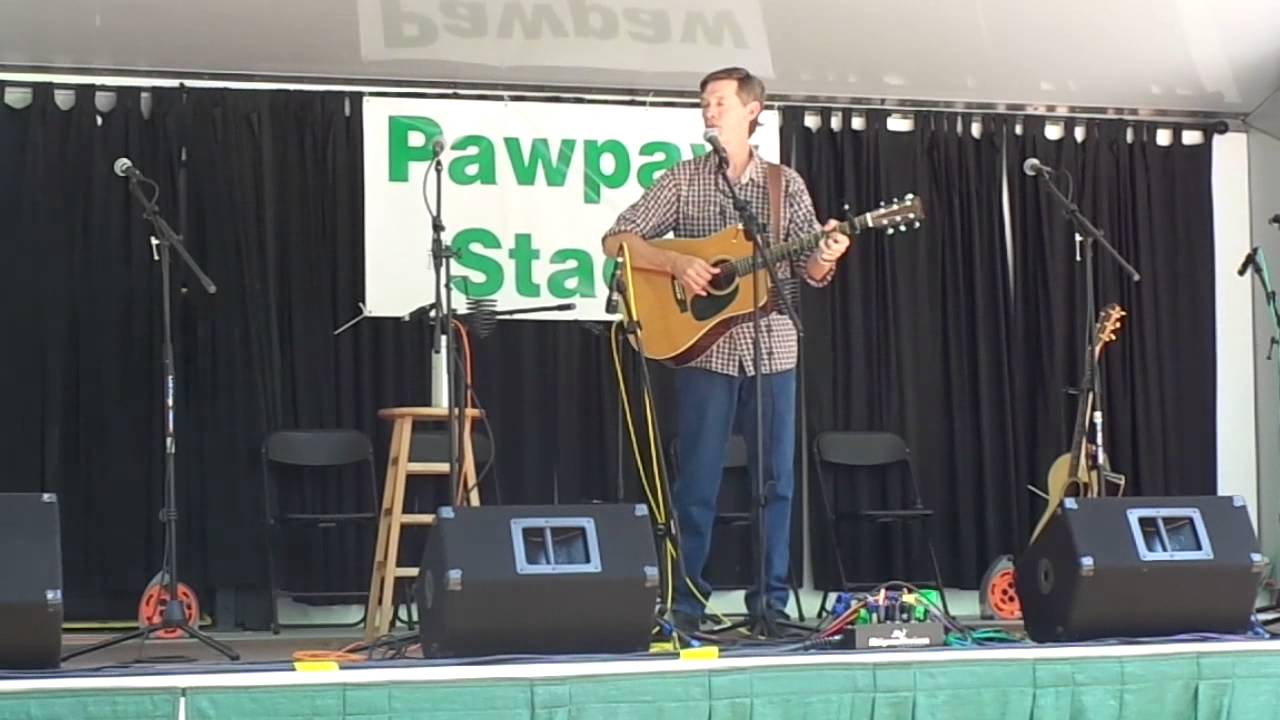 Mark Smith performing Water On Three Sides at the 2015 Florida Folk ...