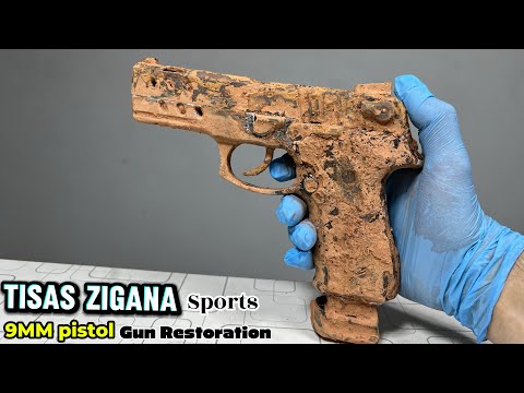 Tisas Zigana sports 9mm pistol Gun Restoration | 9mm Pistol Rusty Restoration | Gun Restoration