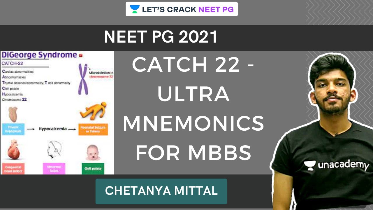 CATCH 22 - Ultra Mnemonics for MBBS | NEET PG 2021 | Chetanya Mittal ...