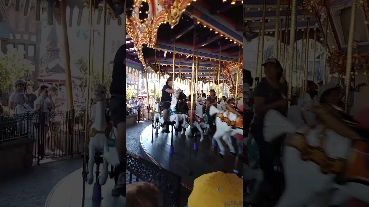 Mary Poppins on the Merry-Go-Round at at Disneyland - YouTube