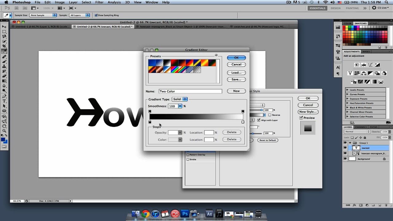 How to Create a Logo | Photoshop Lessons - YouTube