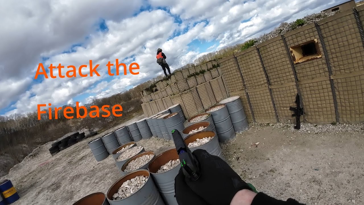 Attacking the firebase at Humber Airsoft - YouTube