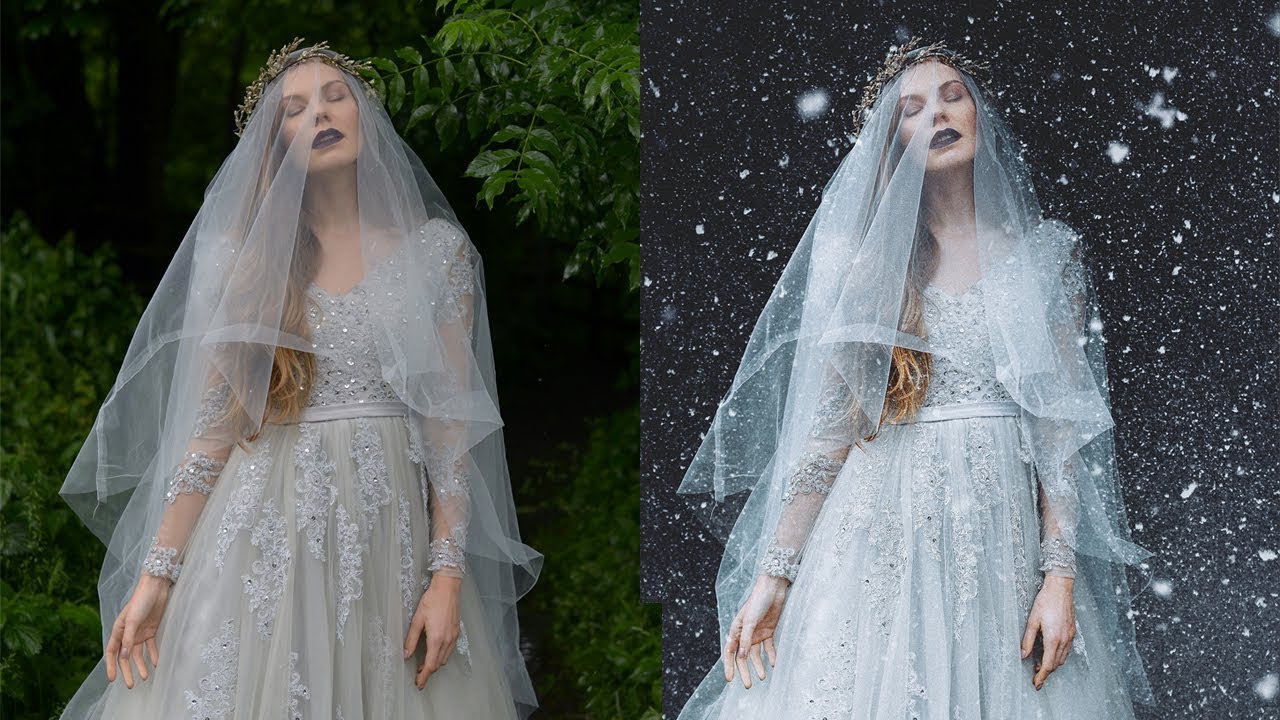 Adding Snow in Photoshop/Lightroom (SPEED EDIT) - YouTube
