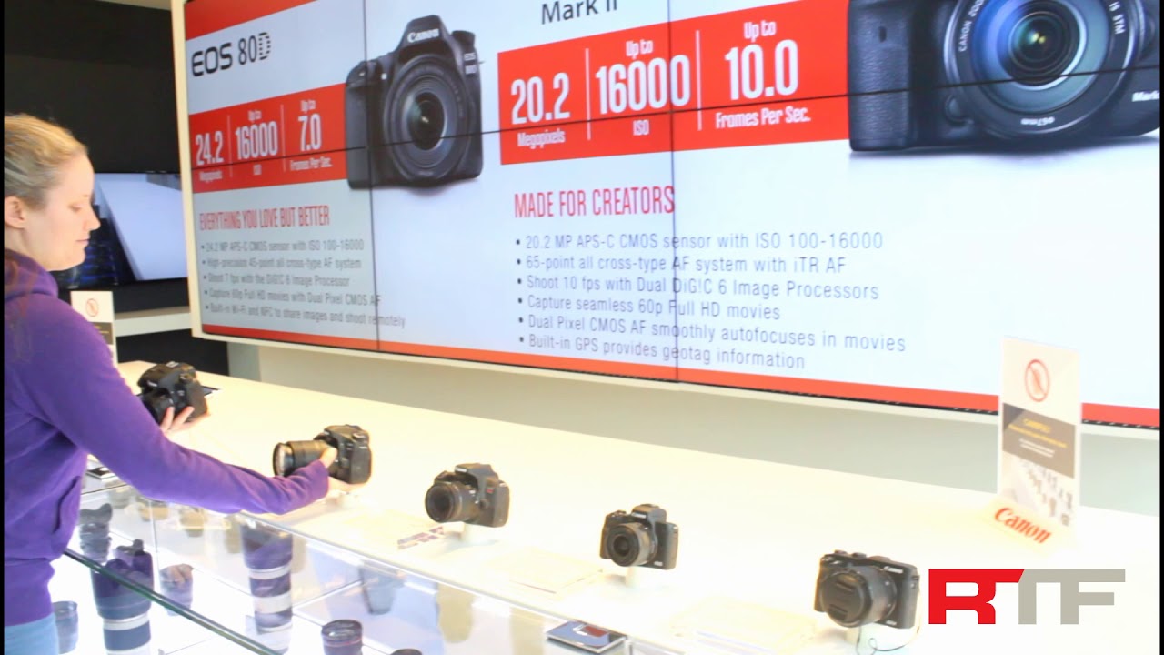Canon camera security and interactive digital marketing - YouTube