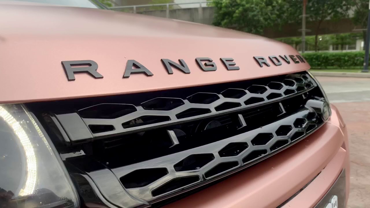 Range Rover Full Wrap Rose Gold - YouTube