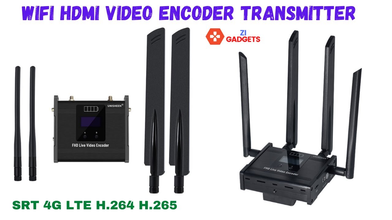WIFI HDMI Video Encoder Transmitter ~ SRT 4G LTE H.264 H.265 ~ Ip Rtmps ...