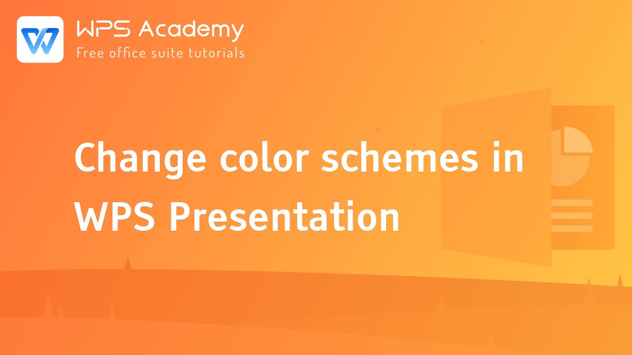 [WPS Academy] 1.3.9 PPT:Color schemes-change the theme color with just ...
