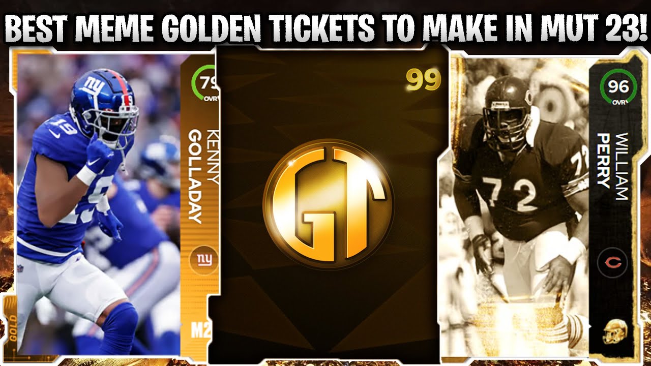 THE BEST MEME GOLDEN TICKET PLAYERS TO MAKE IN MADDEN 23! | MADDEN 23 ...