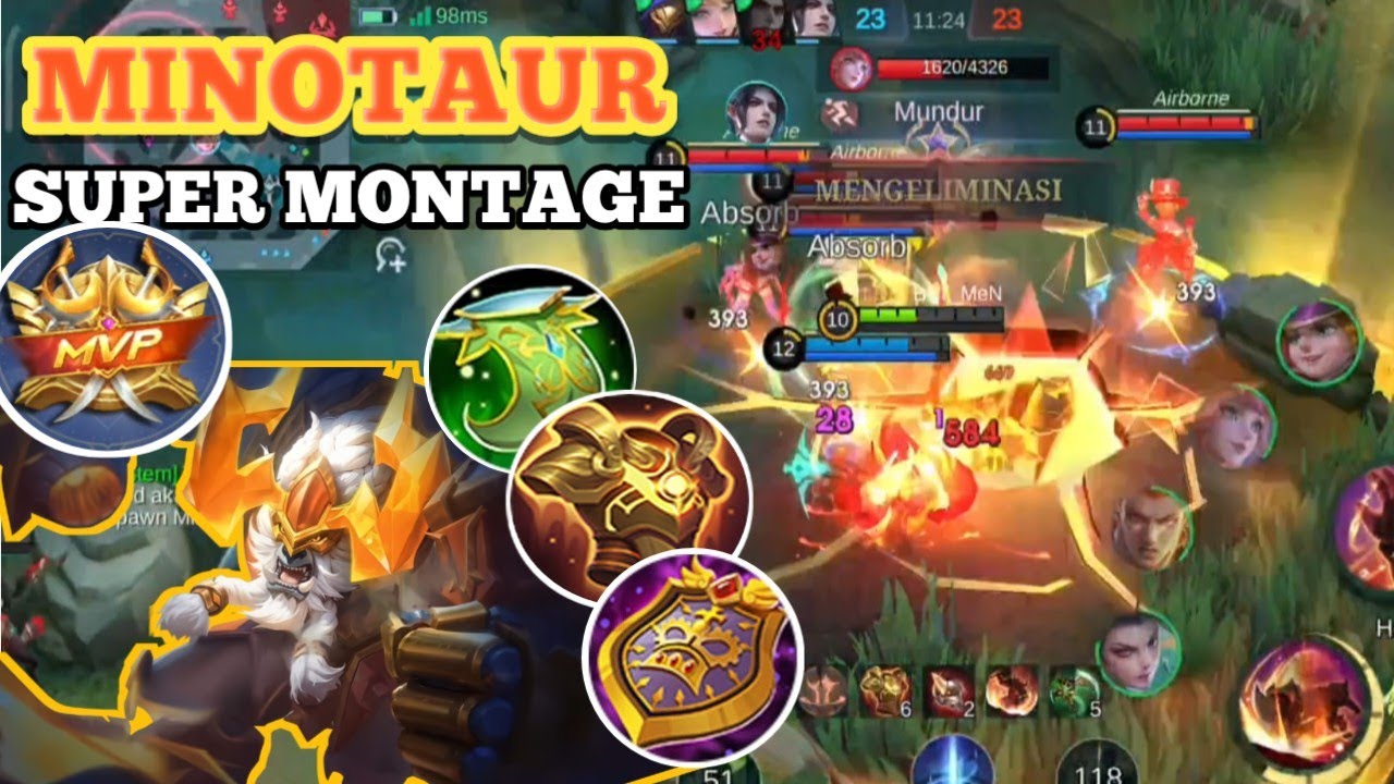 Minotaur Best Build 2024|Minotaur Roam Gameplay Terbaru 2024|Minotaur ...