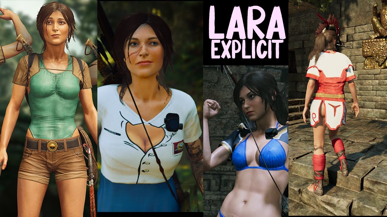 Lara Croft Explicit Outfits Mod Gameplay Youtube