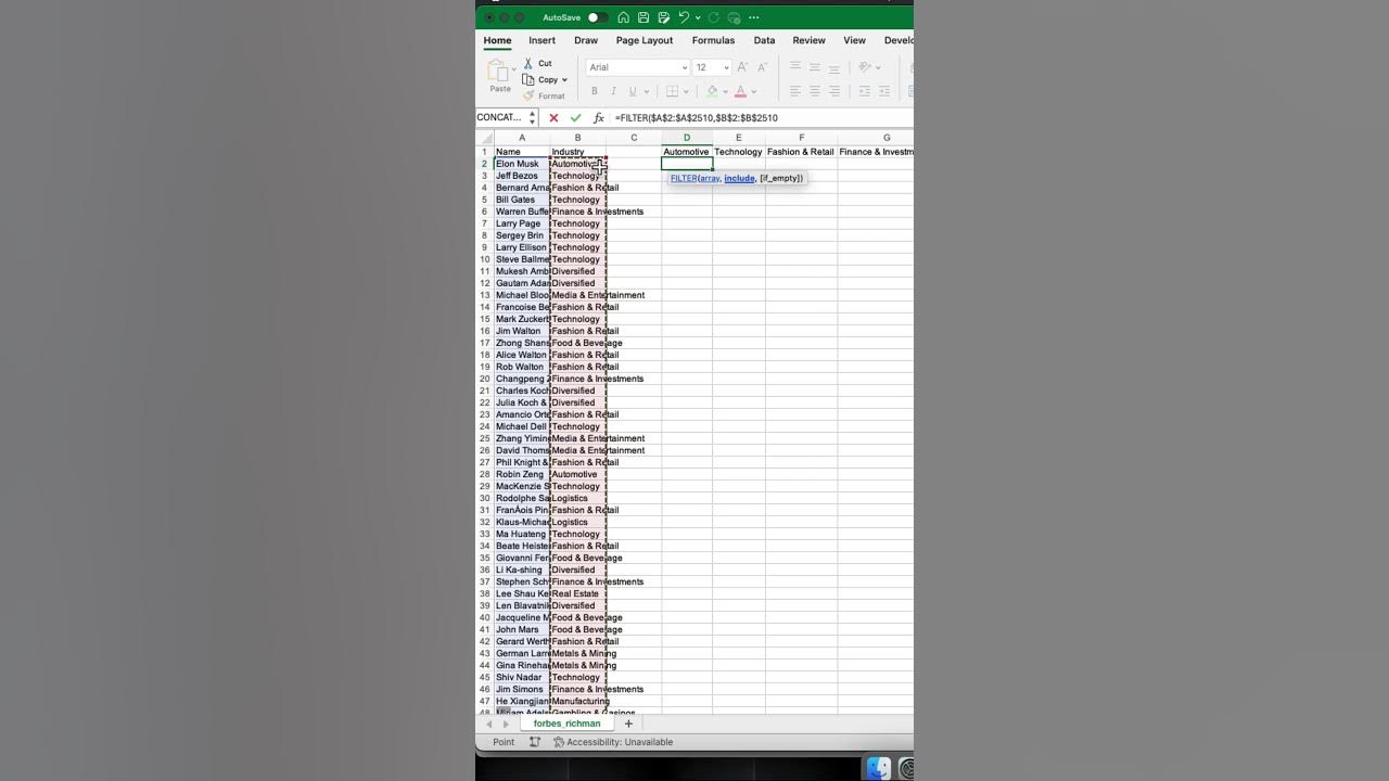 Using Filter In Excel Excelshorts Exceltip Exceltutorial Youtube