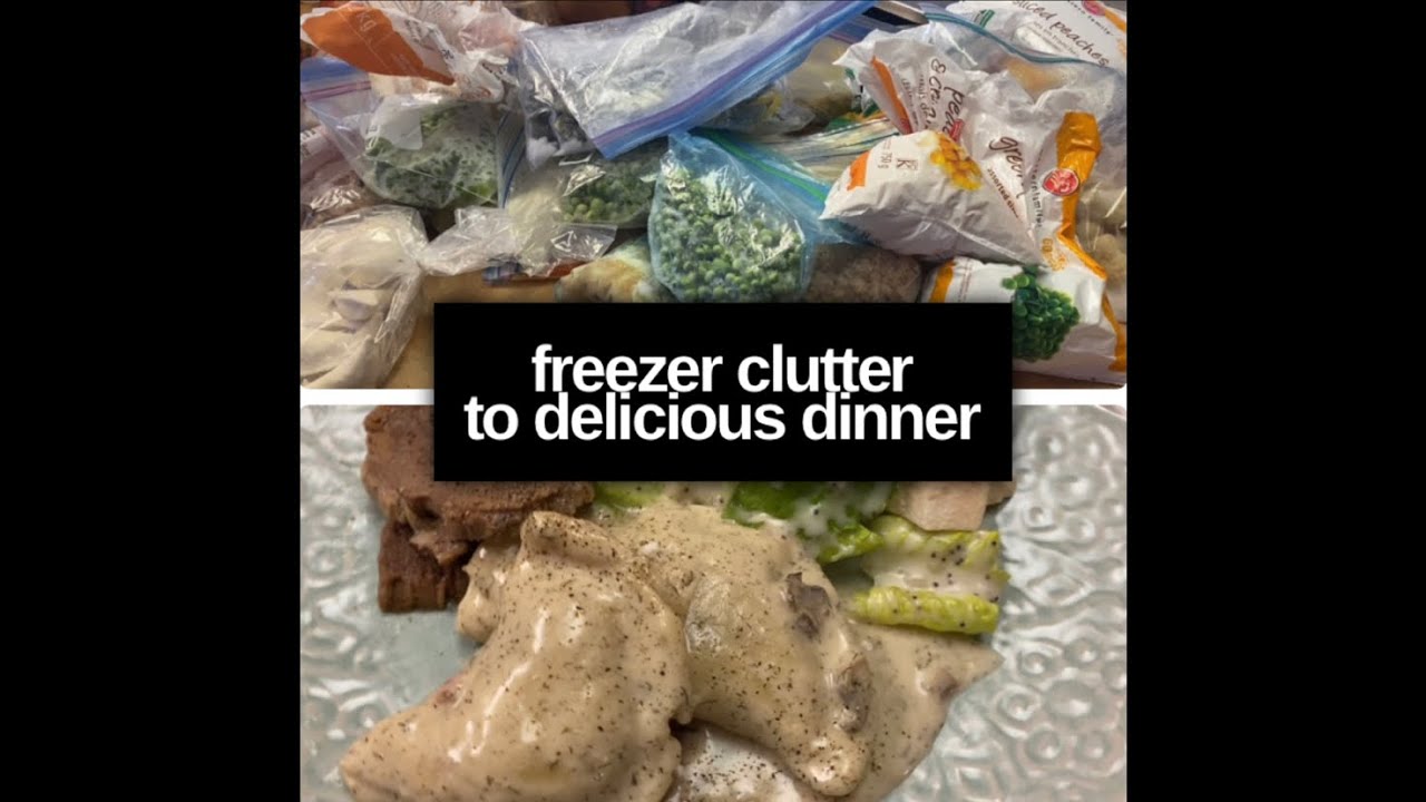 Pantry challenge, freezer clean out cook dinner from the freezer ...