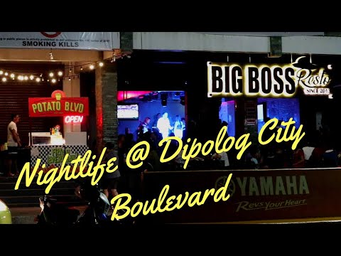 Nightlife in Dipolog City Boulevard - Philippines - YouTube