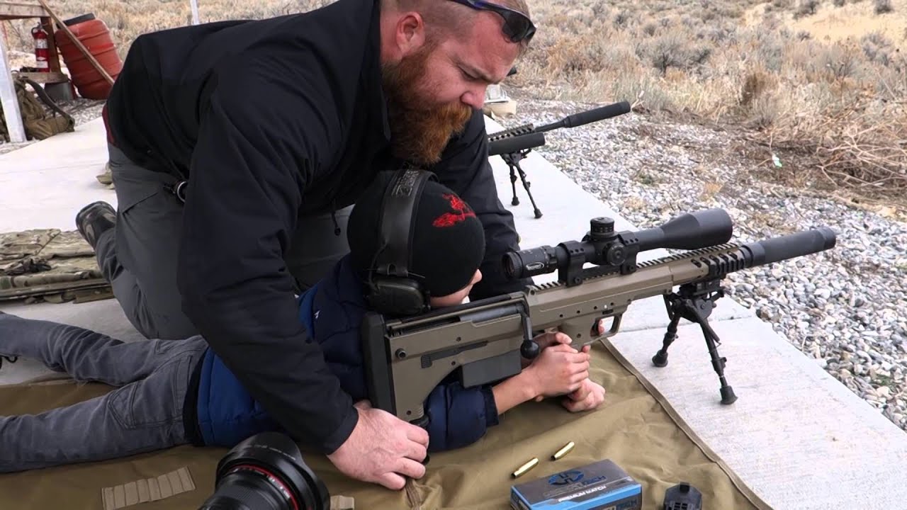 6-Year-Old Boy Hits the Target with Suppressed Desert Tech SRS-A1 ...