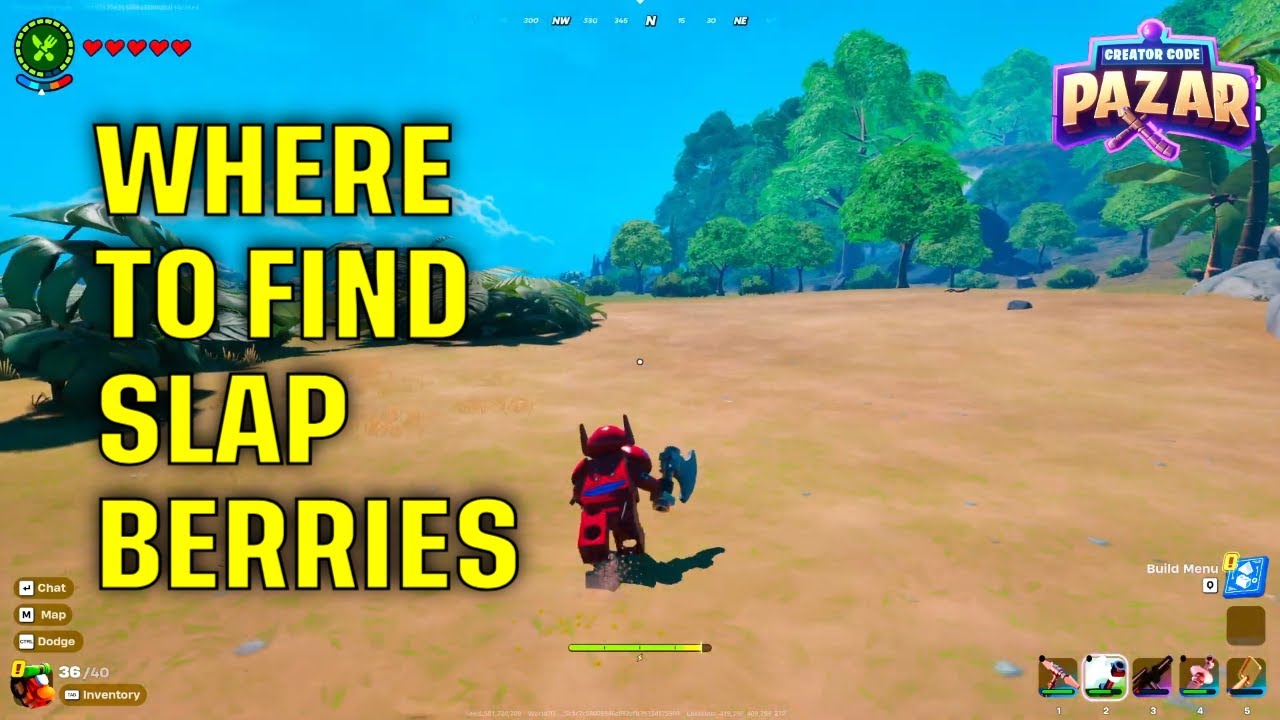 Where to Get SlapBerry in Lego Fortnite Quick Guide - YouTube