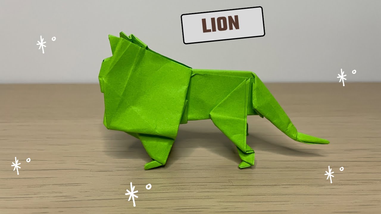 Origami Lion | How to make origami lion - YouTube