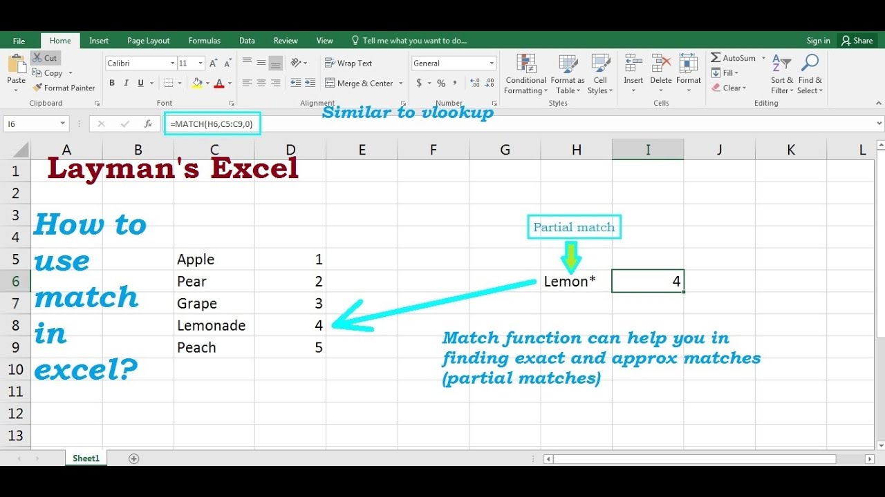 How To Use Match Function In Excel For Exact And Approximate Matches how-to-use-match-function-in-excel-for-exact-and-approximate-matches