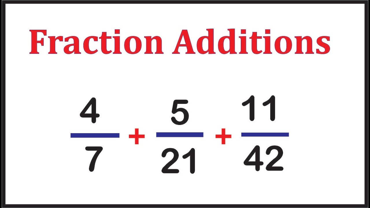 Fraction Addition How To Add Fractions With Different Denominators Fraction Addition How To Add Fractions With Different Denominators