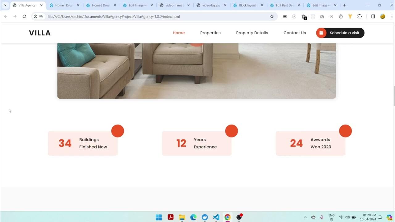 How to develop a website in drupal 10 from start to end | Creating video content fun facts block ...