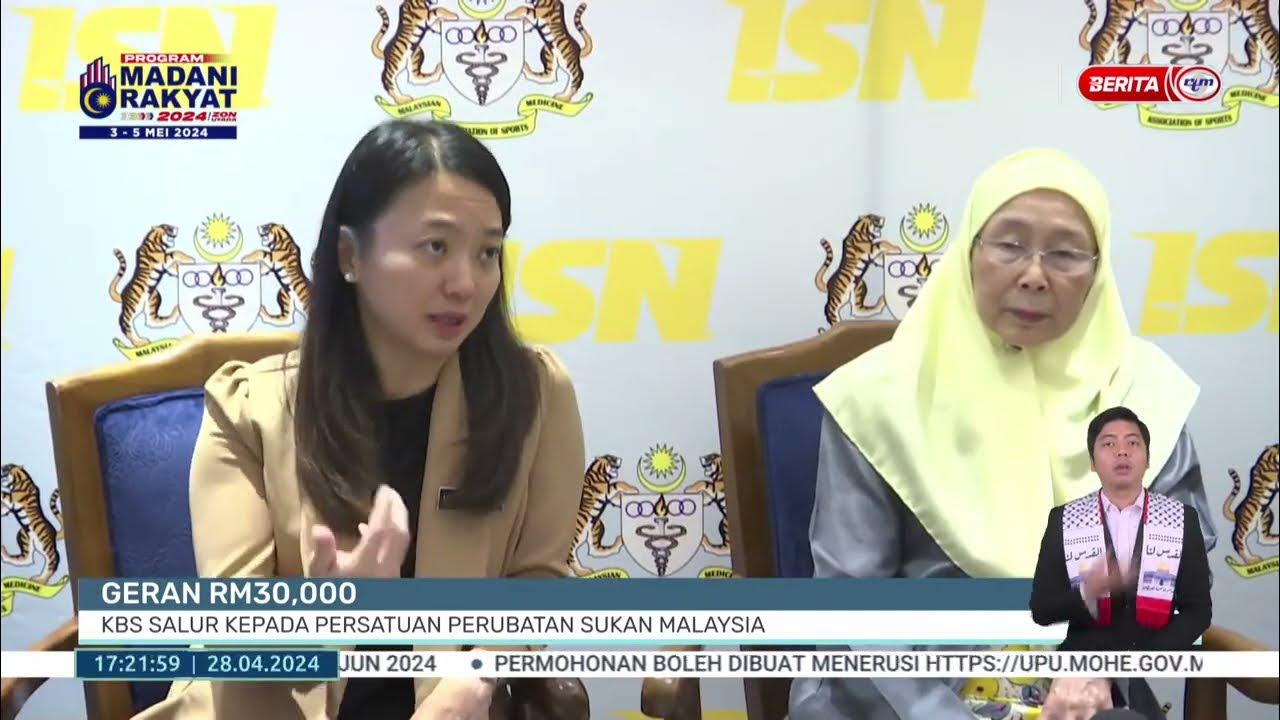 28 APRIL 2024 - BERITA WILAYAH - GERAN RM30,000 - KBS SALUR KEPADA PERSATUAN PERUBATAN SUKAN ...