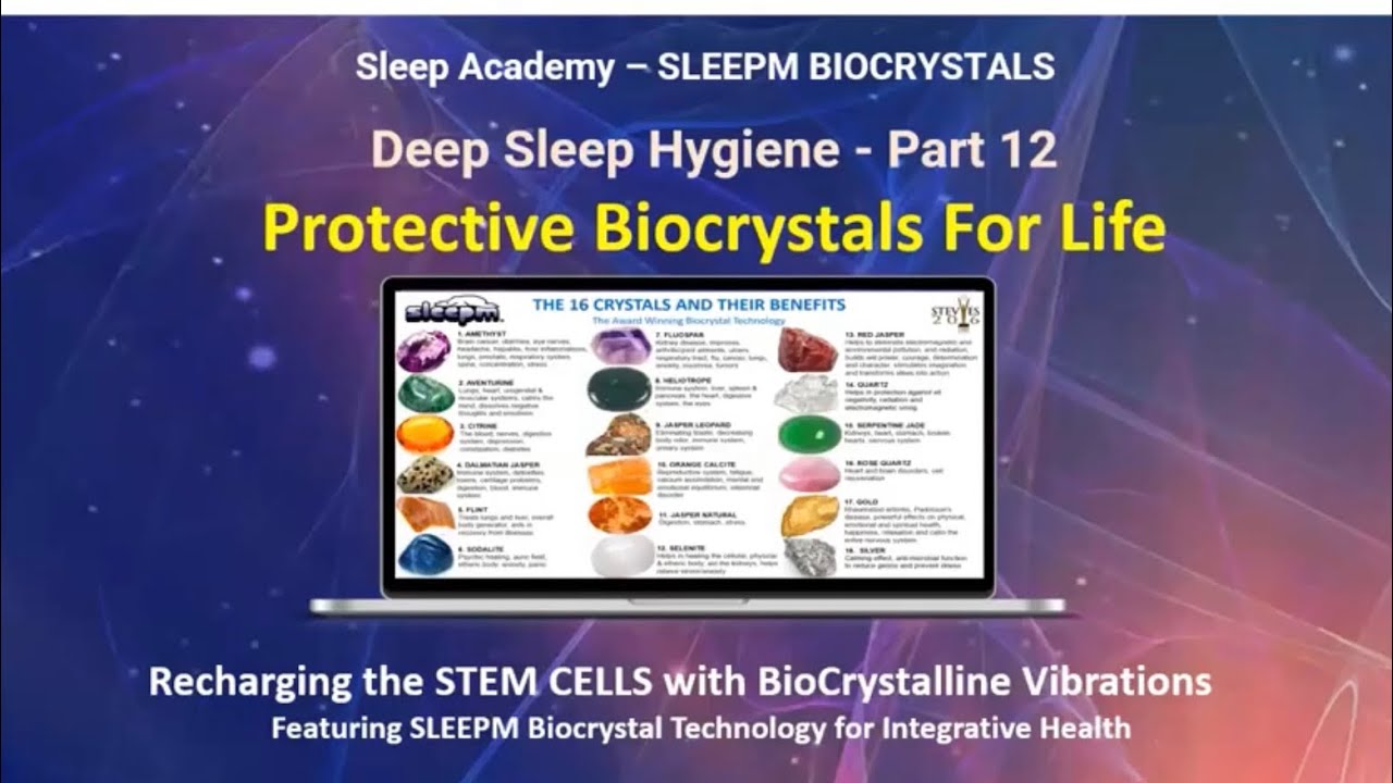 Benefits of SleepM BioCrystals by Dr. Deborah Drake, sleep specialist - YouTube