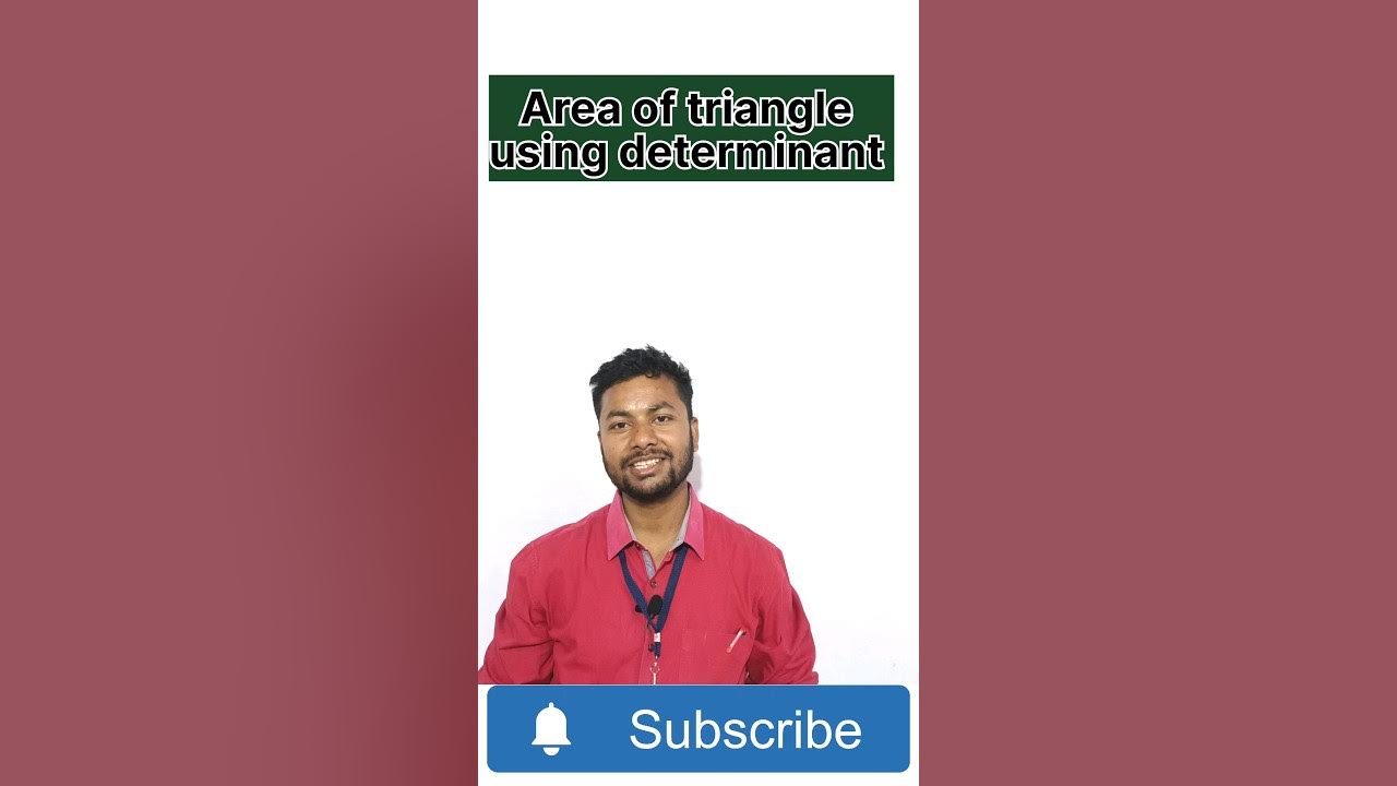 Area of triangle using determinant ||maths concept|| class 12 || Ncert #shorts #short # ...
