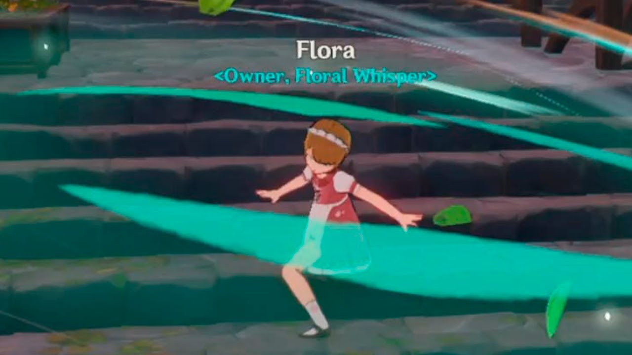 When Flora gets an anemo vision - YouTube