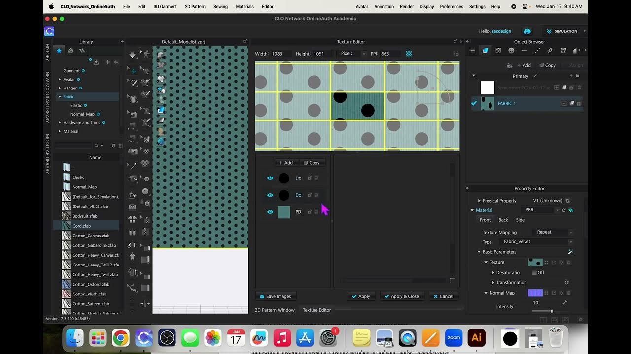 CLO 3D- Difference between Texture Editor and Texture Generator - YouTube