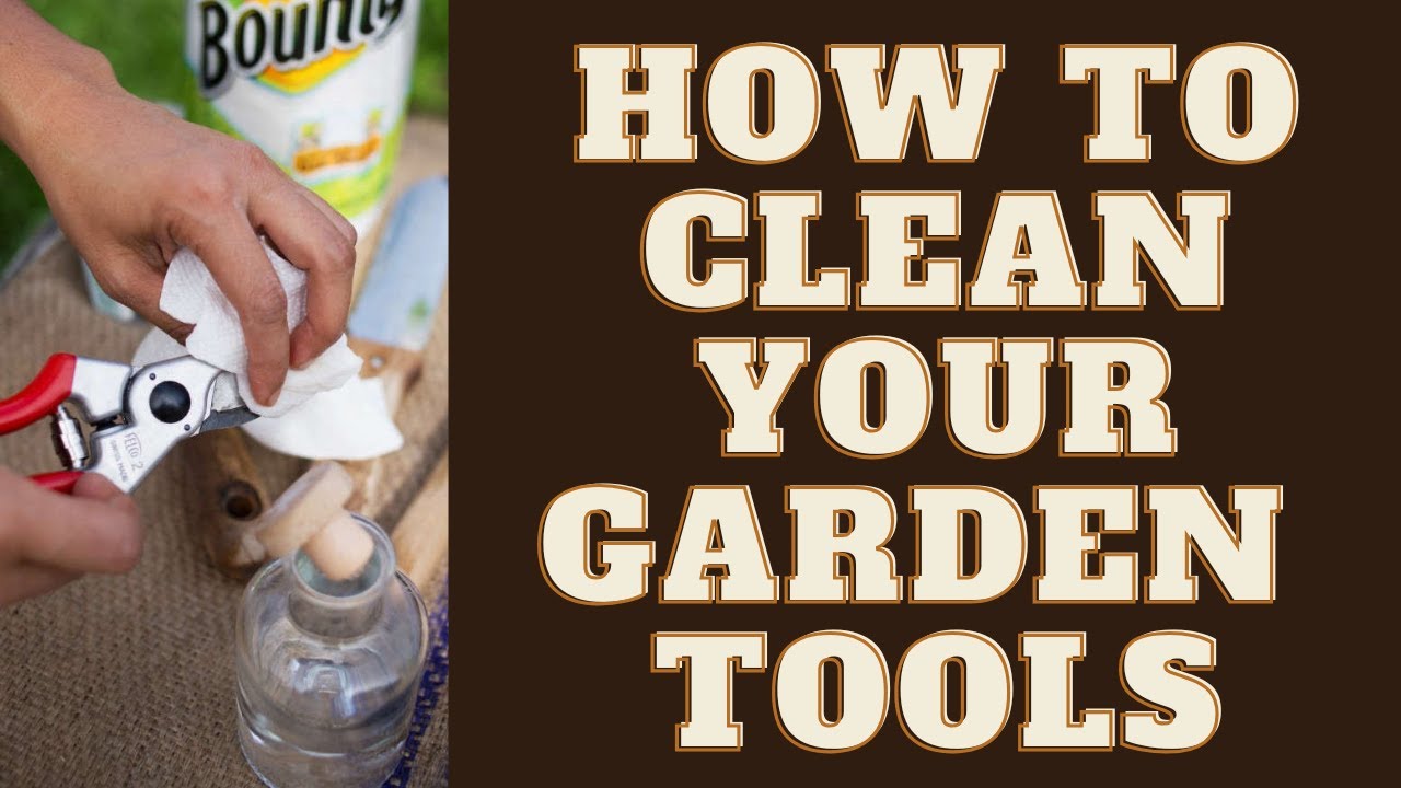 How to Clean Garden Tools (the right way)!! // Garden Tutorials - YouTube