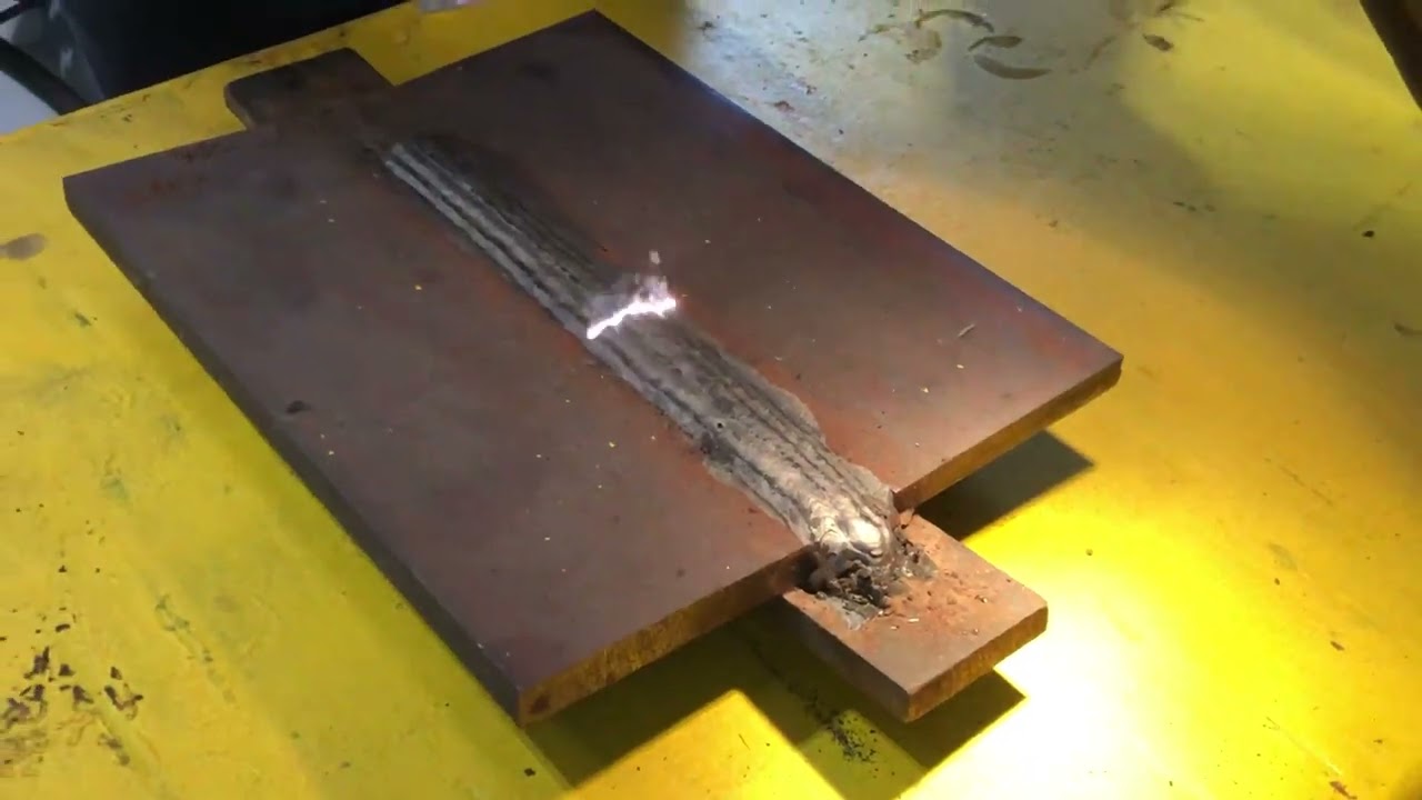 Removing oxides from weld with M500 - YouTube